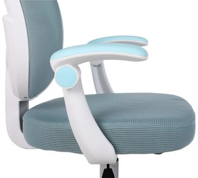 Dětská otočná židle Neoseat JUNI 008 s podnoží — látka, modrá