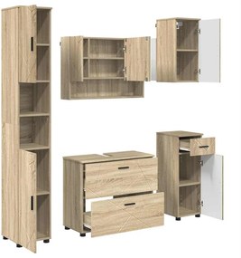 Sada koupelnového nábytku 5 ks Sonoma dub 35 x 30 x 192 cm 3393075