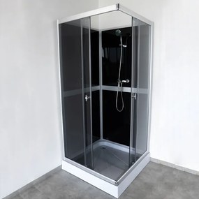 BPS-koupelny Sprchový box WSH309A GREY 80x80