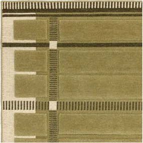 Zelený/béžový ručně tkaný vlněný koberec 160x230 cm – Asiatic Carpets