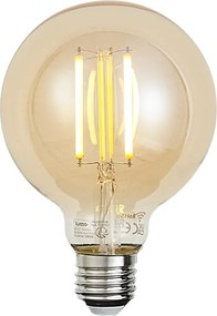 Chytrá stmívatelná LED žárovka E27 G95 zlatá 7W 806 lm 1800-6500K