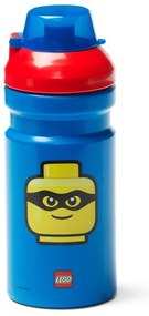 Modrá lahev na vodu s červeným víčkem LEGO® Iconic, 390 ml