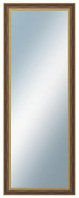 DANTIK - Zarámované zrcadlo - rozměr s rámem cca 60x160 cm z lišty ZVRATNÁ červenozlatá plast (3069)