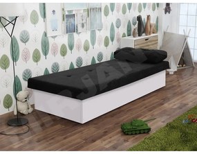 Jednolůžková postel Nikroguta, Úložný prostor: s úložným prostorem, Barva: bílý, Potah: Suedine 24 Mirjan24 5903211098420