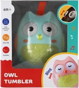 TEDDIES Kolíbací hračka Sova / Se zvukem / Plast / 11 cm / 6m+