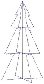 328589 vidaXL Vánoční stromek kužel 300 LED diod dovnitř i ven 120 x 220 cm