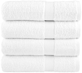 Prémiové ručníky do sprchy SOLUND 4 ks bílé 70 x 140 cm 600 g/m² 137129