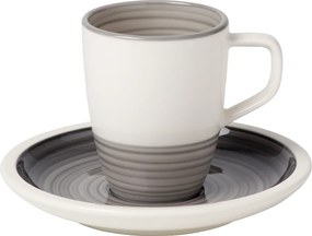 Villeroy&Boch Villeroy & Boch Manufacture Gris šálek s podšálkem na espresso 0,10l/Ø12cm
