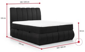 Čalouněná postel VINCENZO, 160x200, soft29