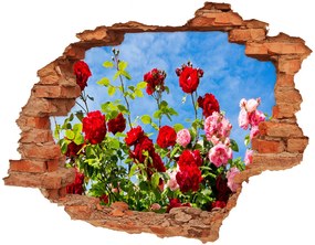 Wallmuralia Samolepící nálepka na zeď Divoké růže 90x70 cm