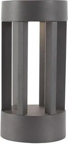 NV 826423 Venkovní sloupkové svítidlo DEVORA tmavě šedý hliník a skleněný difuzor LED 8W 3000K 220-240V IP54 - NOVA LUCE
