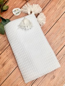 Ar-s Dětská vaflová deka 100 x 75 cm - bílá