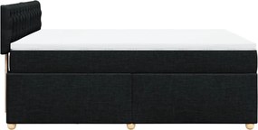 Box spring postel s matrací černá 140 x 190 cm textil 3288984