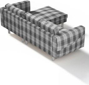 Potah na pohovku IKEA Norsborg 3-místná se šezlongem barva šedá látka pletený vzor, vzorované