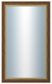 DANTIK - Zarámované zrcadlo - rozměr s rámem cca 60x100 cm z lišty ZVRATNÁ červenozlatá plast (3069)