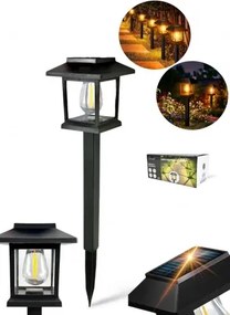 Solární LED sloupková lampa - Sunlight A6109 - 38 cm - sada 2 ks