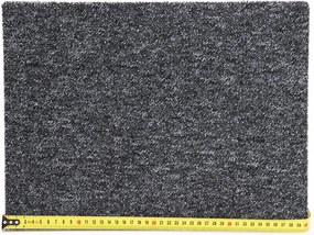 Condor Carpets, Metrážový koberec Extreme 77, zátěžový, na míru, šíře 4m,5m, šedá, ab (mřížka), chodba / předsíň