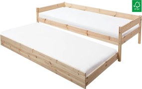 Postel s roštem BENY, 90x200, smrk Kondela 0000403428