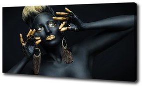 Wallmuralia Foto obraz na plátně Žena v černém 100x50