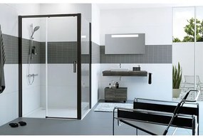 Hüppe Classic 2 Easy Entry sprchové dveře 130 cm, levé, černá