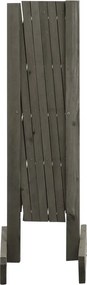 Zahradní trelážový plot šedý 120 x 60 cm masivní jedle 314823