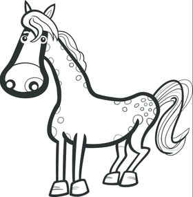 Samolepka Koník