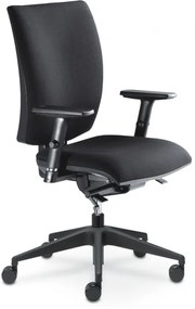 LD seating Lyra 235-SYS - Kancelářšká židle  - koženka hnědá