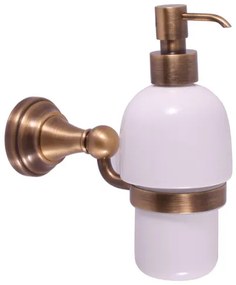 Slezák RAV Dávkovač tekutého mýdla keramika, stará mosaz (bronz)  Koupelnový doplněk MORAVA RETRO, Barva: stará mosaz - MKA0303SM