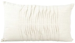Bílý bavlněný polštář PT LIVING Wave, 50 x 30 cm