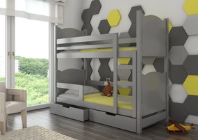 ADRK Furniture Patrová postel pro dvě osoby s matracemi MARABA CH-Mar-G-D118