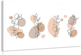 Obraz minimalistické zátiší rostlinek Varianta: 120x80
