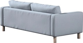 Potah na pohovku IKEA  Karlstad 3-místná, nerozkládací, krátký barva modrá látka pletený vzor
