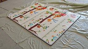 AIYAPLAY Hrací podložka pro děti 200x150x1,5 cm s motivem lesa, skládací a oboustranná z XPE, 0-3 roky, vícebarevná