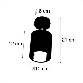 Moderní bodové světlo černé - Lofty