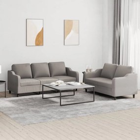 2dílná sedací souprava s poduškami taupe textil 3201841
