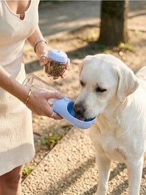 Sinsay - Láhev pro psa s nádobkou na pamlsky - modrá