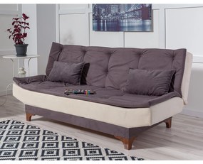 Atelier del Sofa 3-místná pohovka Kelebek - Anthracite, Cream, Antracitová, Krémová