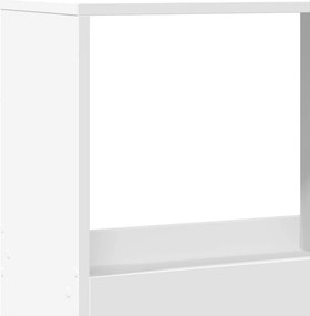 Dělicí stěna bílá 100 x 33 x 175 cm kompozitní dřevo 3309573