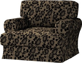 Potah na křeslo IKEA Ekeskog barva béžová látka pletený vzor, vzorované