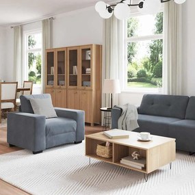 Set pohovek 3 ks Tmavě šedá samet 3324640