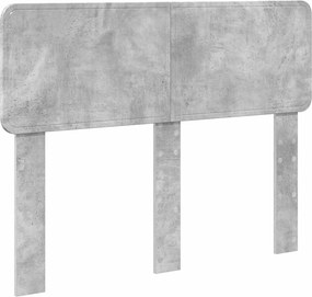 Rám postele s čelo Betonově šedá 135 x 190 cm Kompozitní dřevo 3412385