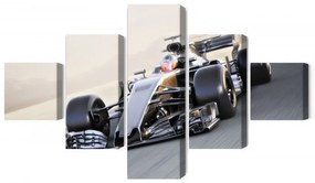 Vícedílný obraz Vůz Formule 1 Na Závodní Dráze Nedostatek Nedostatek Plátno Canvas 250x150