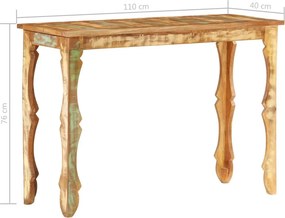 Konzolový stolek 110 x 40 x 76 cm masivní recyklované dřevo 286492