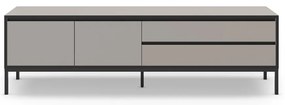Šedo-béžový TV stolek 180x55 cm Lorenza – Marckeric