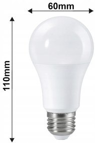 BERGE LED žárovka E27 - 11W - s mikrovlnným senzorem pohybu a soumraku - neutrální bílá