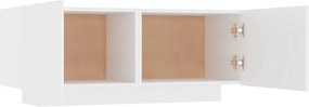 Noční stolek bílý 100 x 35 x 40 cm kompozitní dřevo 3082765