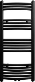 Černý žebříkový radiátor obloukový ústřední topení 500 x 1 160 mm 141915