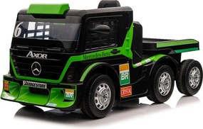 LEAN CARS Elektrické autíčko Mercedes s návěsem XMX622B, LCD, zelené