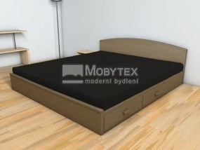 MATĚJOVSKÝ Prostěradlo černá Froté Exkluziv 180x220/25