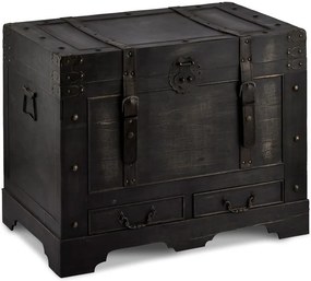 Sada 3 dřevěných dekorativních truhlic Furnhouse Trunks Straight